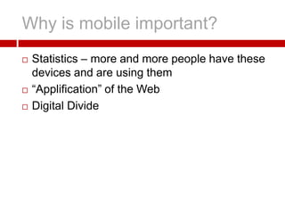 Mobile Technologies | PPTX