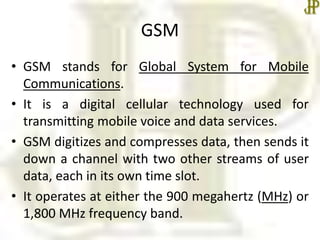 Mobile technologies | PPTX