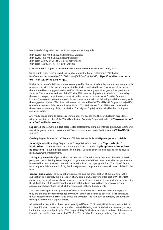 Mobile technologies for oral health an implementation guide | PDF ...