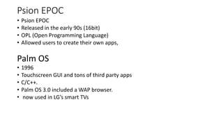 History of Mobile, Mobile application development and secret to be a ...