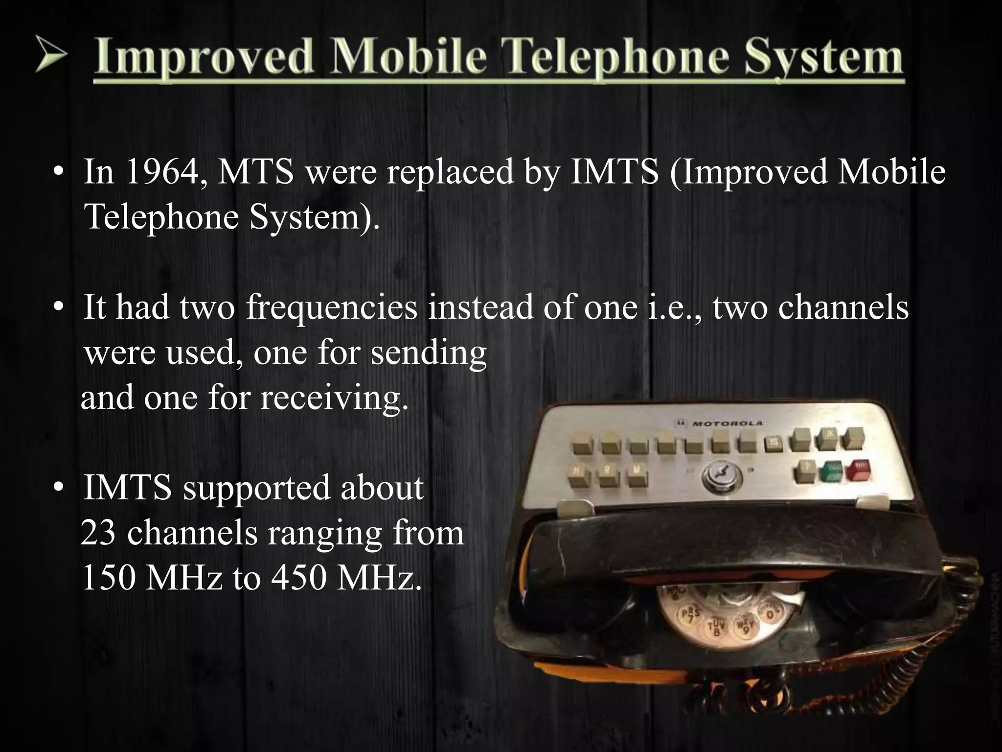 Mobile telephone system | PPTX