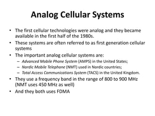 Mobile Telephone system lecture 5.pptx | Smartphones | Consumer Electronics