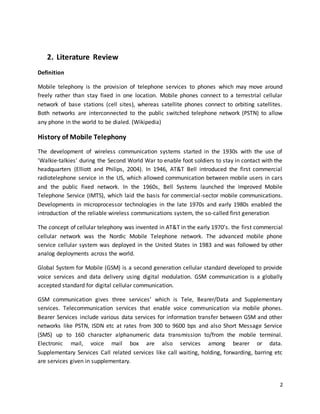 Mobile Telephony | DOCX