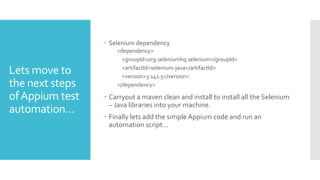 Mobile test automation in simple steps | PPTX | Operating Systems ...