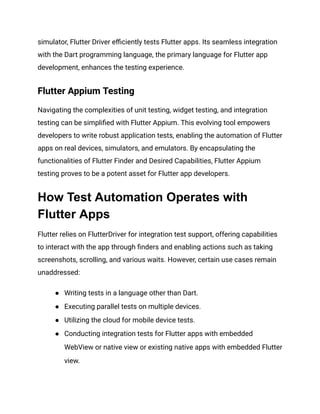 Mobile Test Automation with Appium Flutter Driver_ A Comprehensive ...