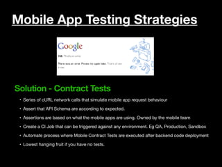 Mobile Testing Tips - Let's achieve fast feedback loops | PDF