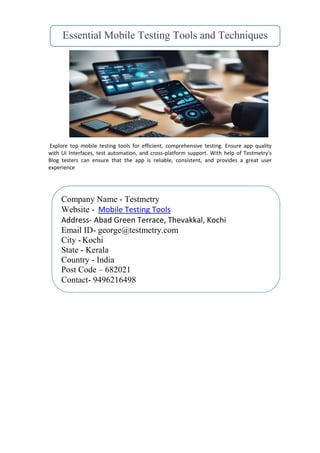 Mobile Testing Tools.pdf