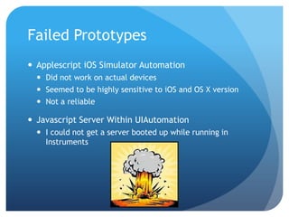 Setting Apple's UI Automation Free with Appium | PPT