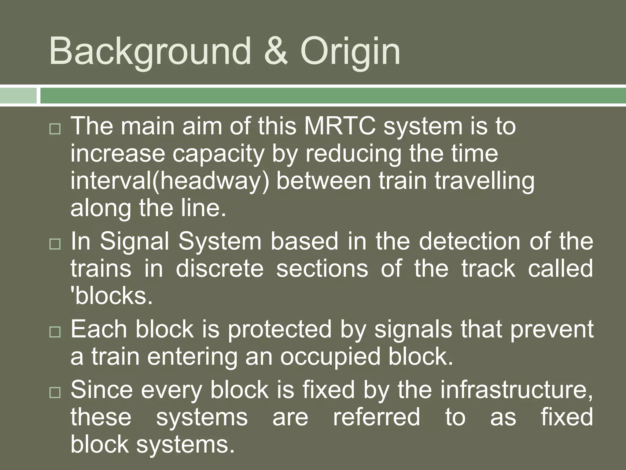 Communication Based Train Control (Mobile Train Radio Communication) | PPTX
