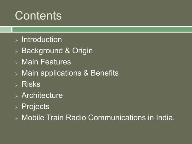 Communication Based Train Control (Mobile Train Radio Communication) | PPTX