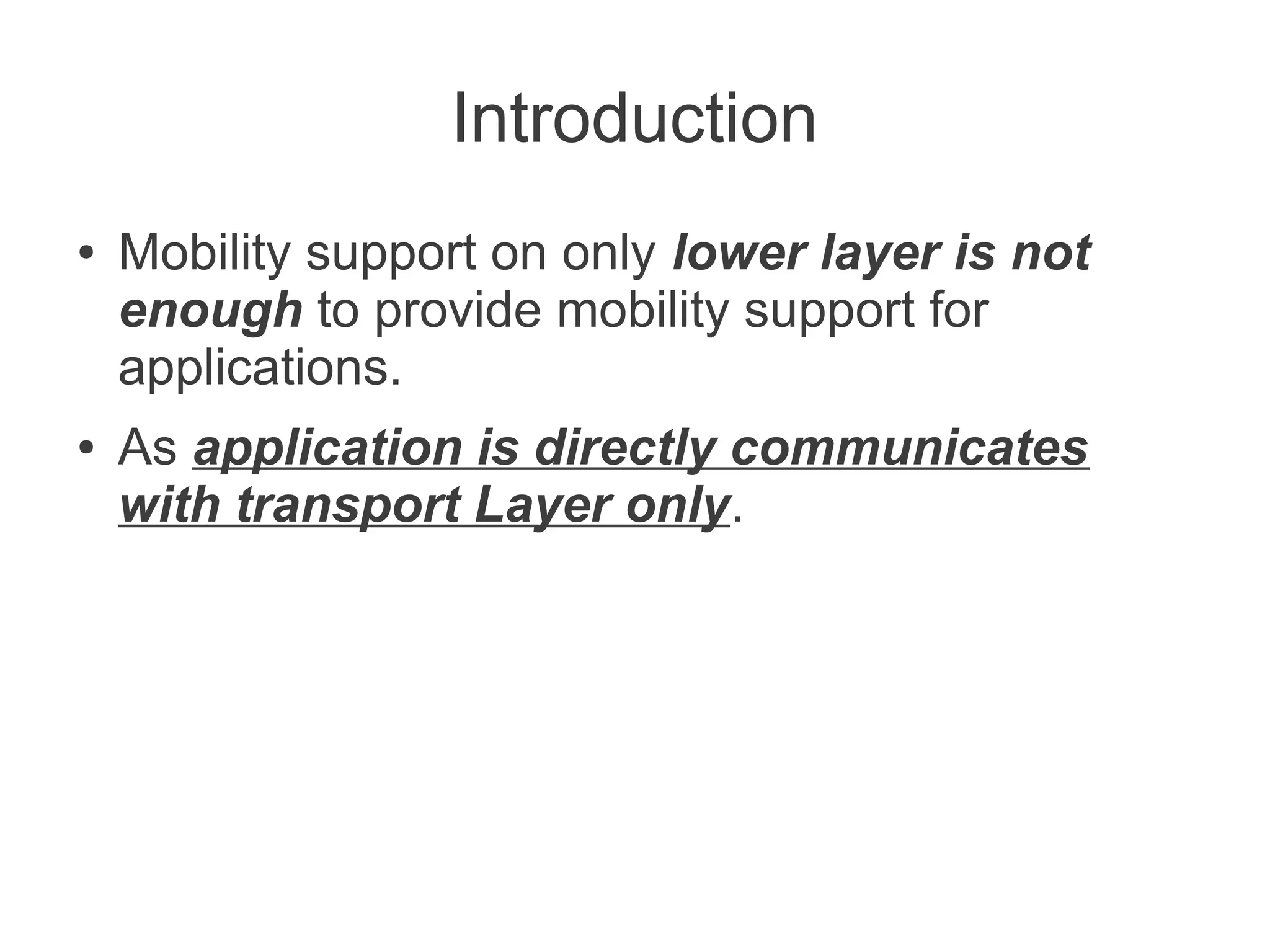 Mobile transportlayer | PDF