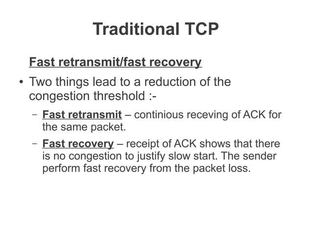 Mobile Transportlayer Ppt