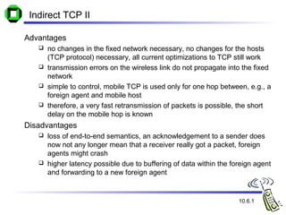 Mobile transport layer | PPT | Computer Networking | Computing