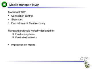 Mobile transport layer | PPT | Computer Networking | Computing