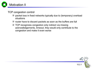 Mobile transport layer | PPT | Computer Networking | Computing