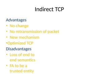Mobile Transport layer -ITCP Computer Engineering | PPTX