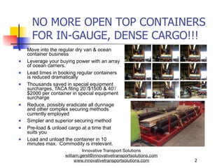 Mobile Transport Tray (MTTtm) Thinking Outside The Box1 | KEY | Cruises ...