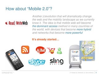 Mobile Trends 2008 - America's Emerging Mobile Web | PPT