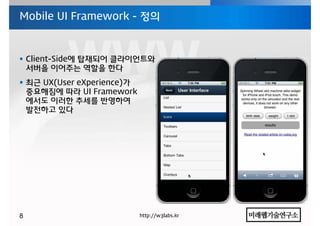 Mobile UI Framework | PPT