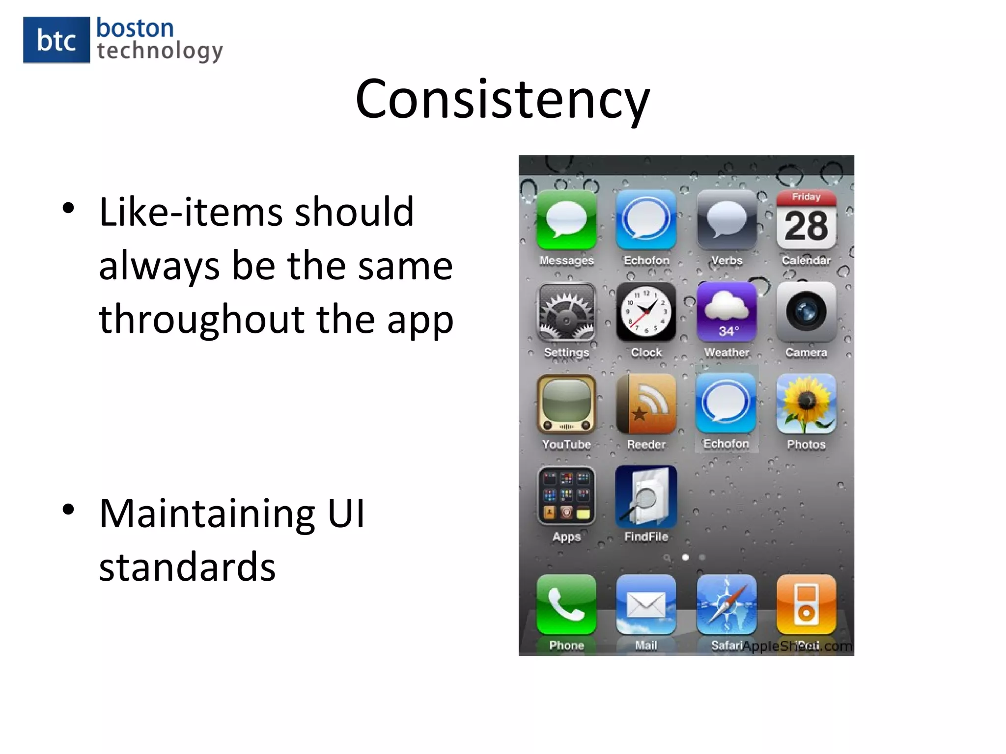 Mobile User Interface Ppt