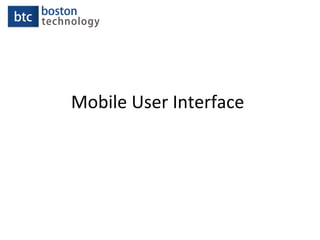 Mobile user interface | PPT