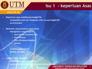 Mobile utm | PPT