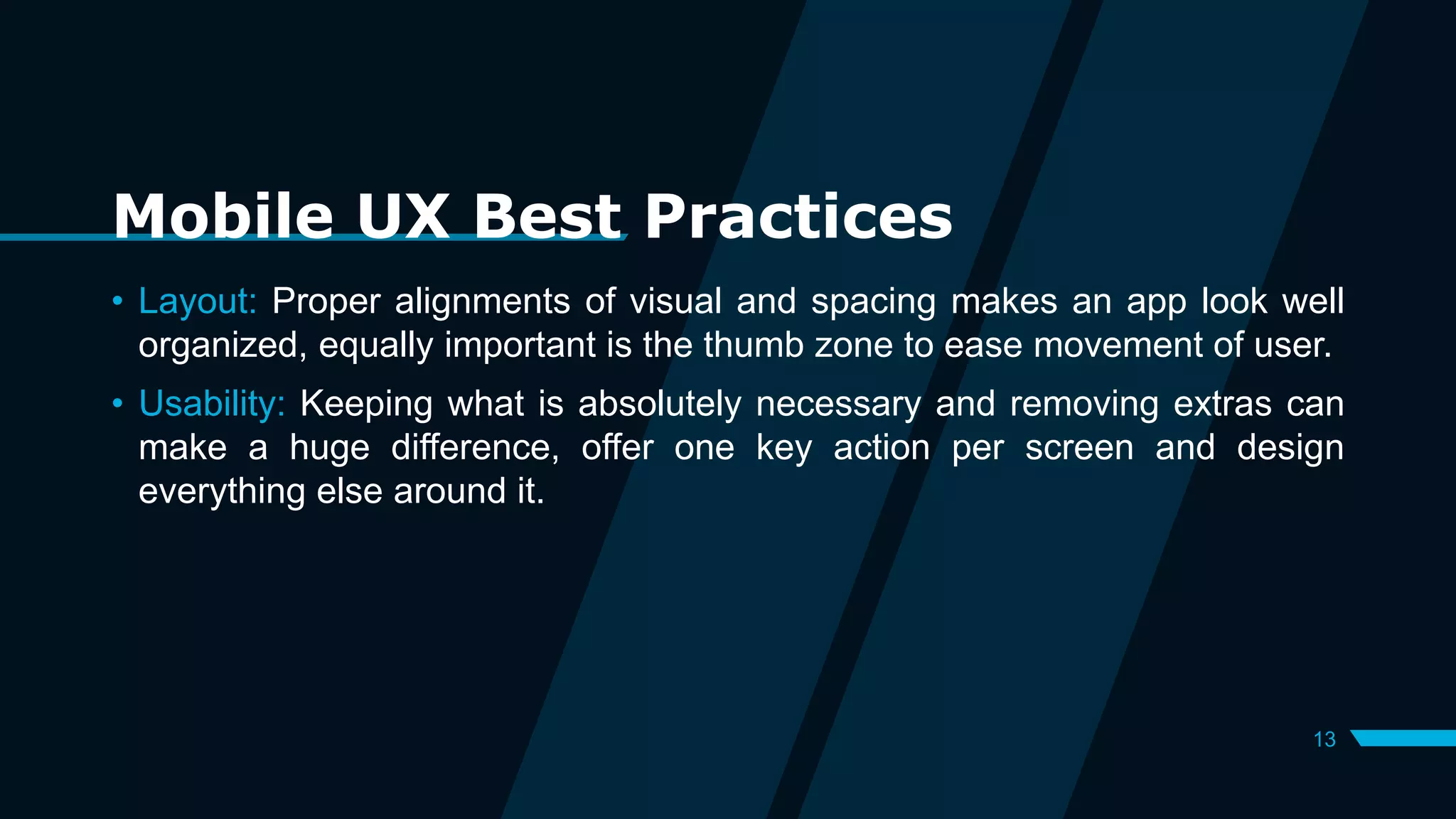 Mobile User Experience (UE/UX) | PPTX