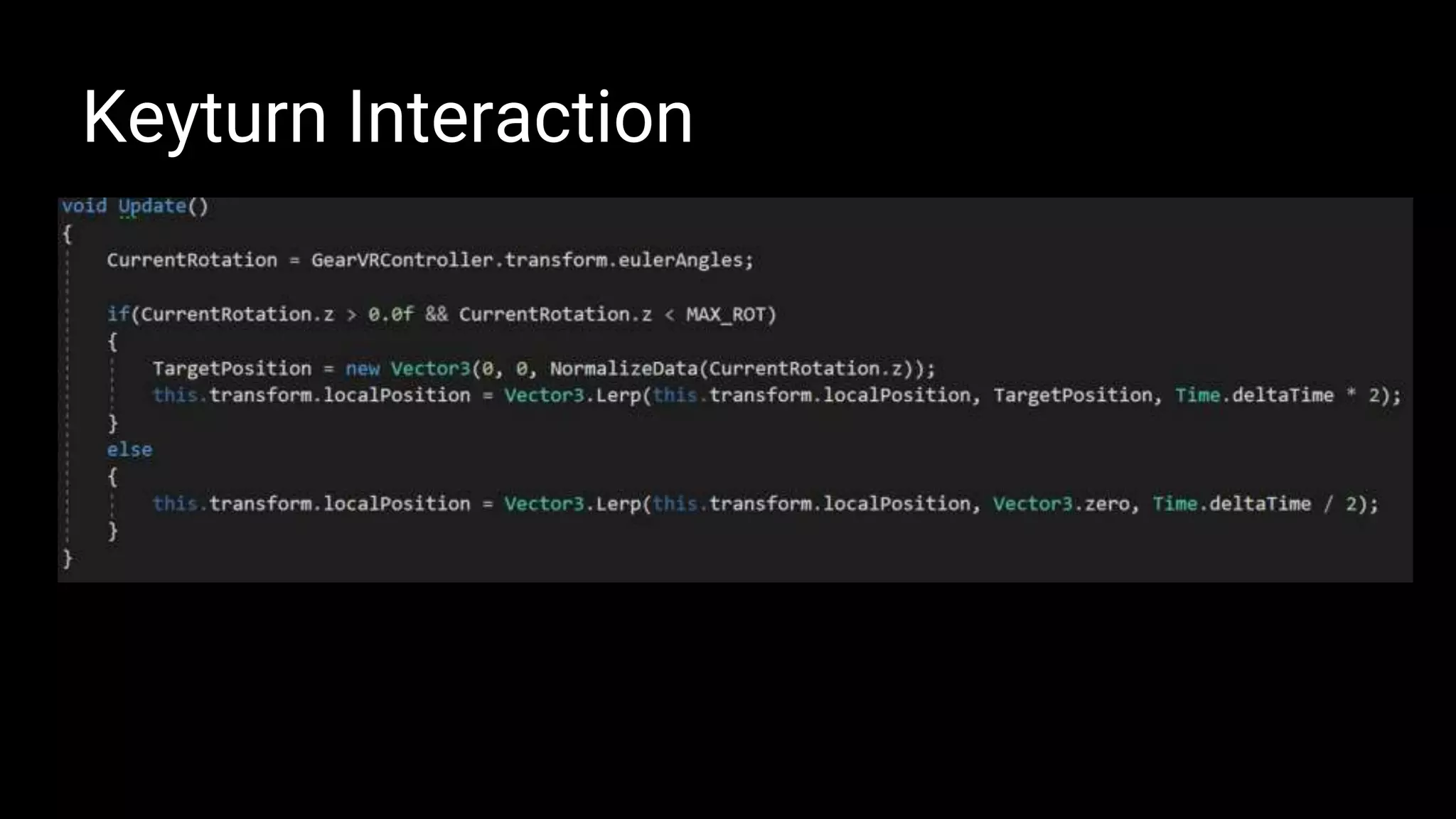 Mobile VR, Programming, Rendering | PPT