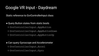 Mobile VR, Programming, Rendering | PPT