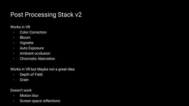 Mobile VR, Programming, Rendering | PPT
