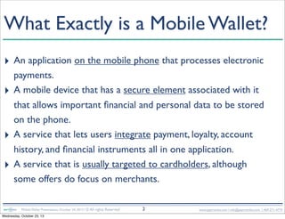 Mobile wallet presentation | PDF