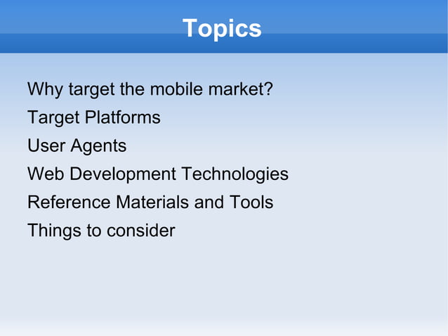 Mobile Web Application Development Odp 7960