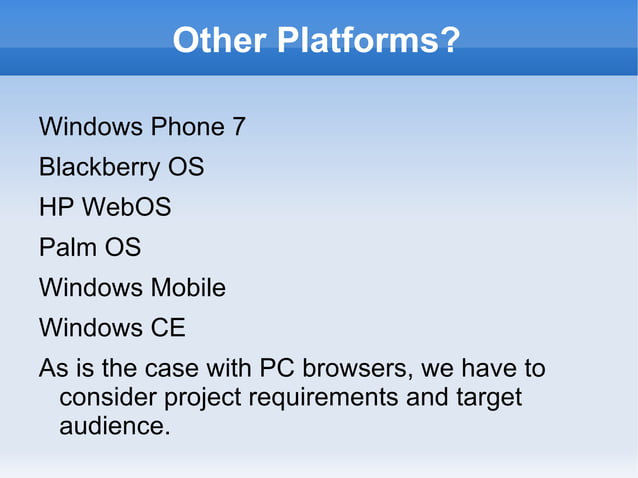 Mobile Web Application Development Odp 3164