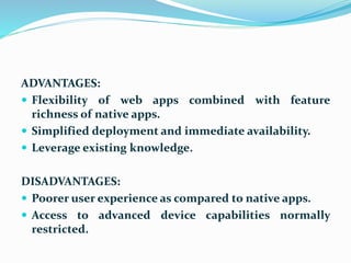 Mobile Web Apps | PPTX