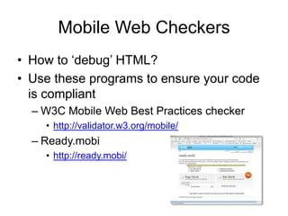Mobile Web Best Practices | PPT