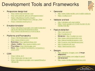 Mobile Web Overview https://www.edocr.com/v/k52p5vj4/ | PDF