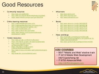Mobile Web Overview https://www.edocr.com/v/k52p5vj4/ | PDF