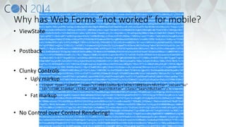 Mobile ASP.Net Web Forms - Making the impossible possible | FalafelCON ...