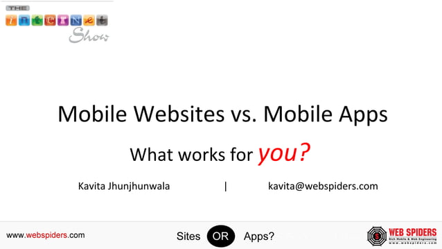 Mobile Website Vs Mobile App 240413 Ppt