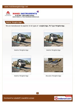 Mansi Instruments, Ahmedabad, Weighing Scales | PDF | Commercial Trucks ...