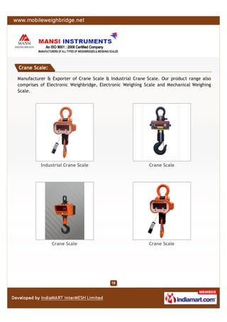 Mansi Instruments, Ahmedabad, Weighing Scales | PDF | Commercial Trucks | Auto Body Styles