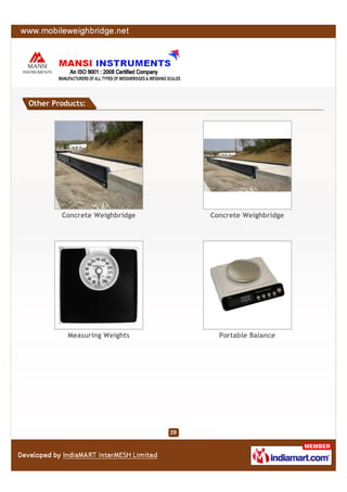 Mansi Instruments, Ahmedabad, Weighing Scales | PDF | Commercial Trucks | Auto Body Styles