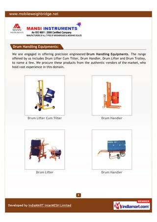 Mansi Instruments, Ahmedabad, Weighing Scales | PDF | Commercial Trucks | Auto Body Styles