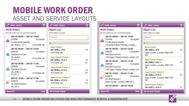 Mobile Work Order solutions for high-performance service & maintenance