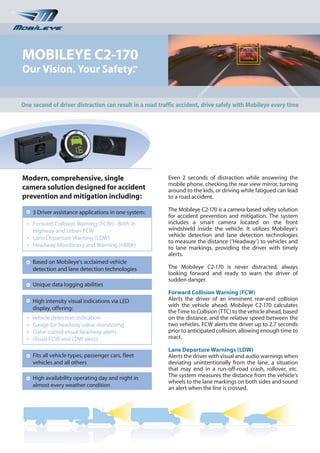 Mobileye C2 -170 Brochure | PDF