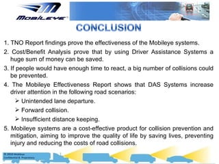 Mobileye Effectiveness Data | PPT