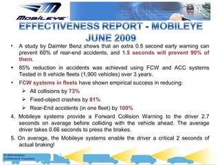 Mobileye Effectiveness Data | PPT