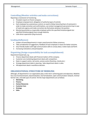 Mobilink project | PDF