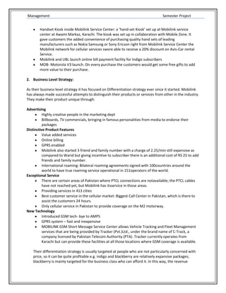 Mobilink project | PDF