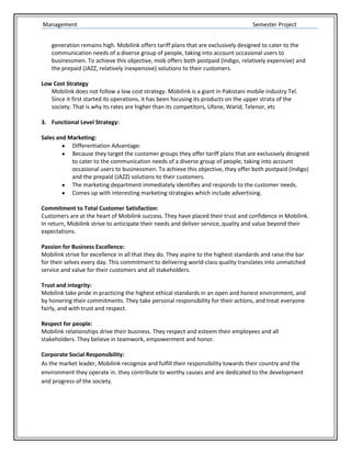 Mobilink project | PDF